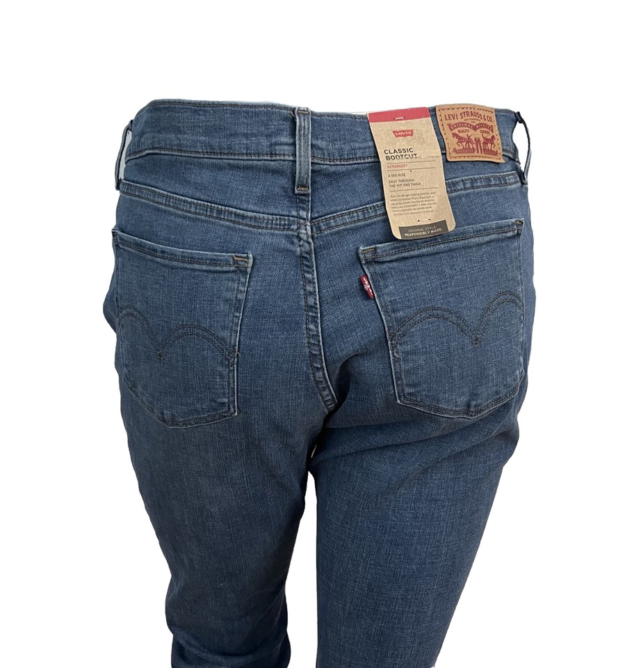 Levi’s Bootcut Jeans New Hypersoft Mid Rise Sculpt Stretch NWT 24W ...