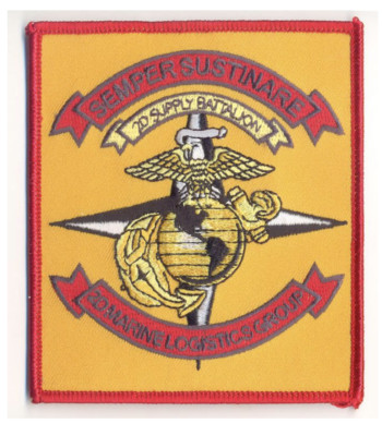 4" MARINE CORPS 2ND SUPPLY BN 2ND MARINE LOGISTICS GROUP EMBROIDERED ...