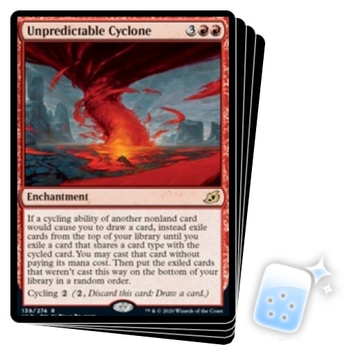 UNPREDICTABLE CYCLONE X4 Ikoria IKO Magic MTG MINT CARD | eBay