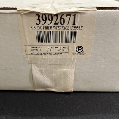 Potter FIB-1000 Fiber Interface Module | eBay