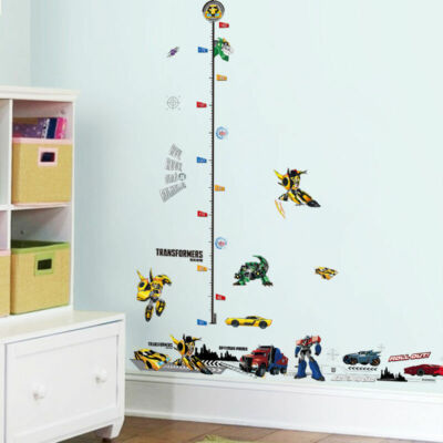 Transformers Height Chart Wall Sticker Border Art Kids Nursery Decal ...