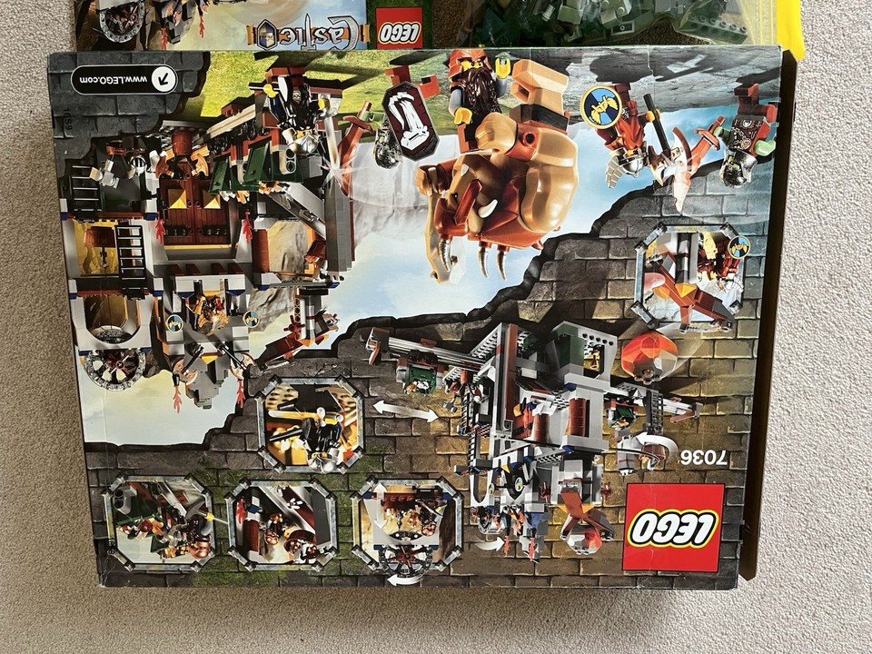 LEGO Castle Set 7036 Dwarves Mine Troll Minifigures Complete Boxed ...