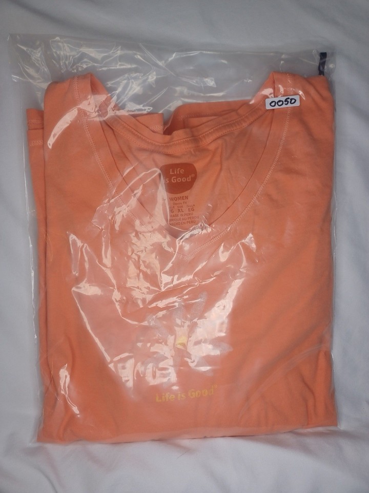Life Is Good XL Longsleeve Tee, Womens Orange | eBay UK