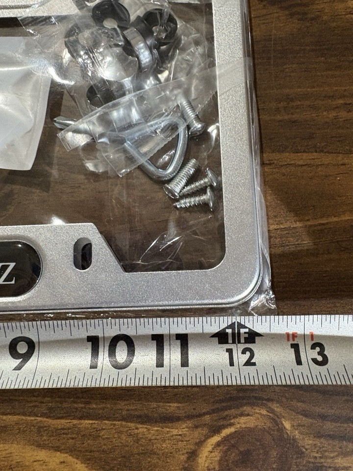 Mercedes - Benz License Plate Frames Silver Matt Front & Back ...