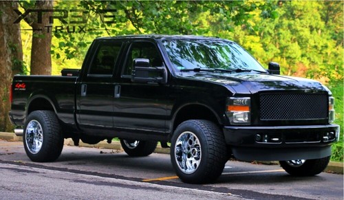 Paintable Matte Black Mesh Grille For 08-10 Ford F250 F350 Super Duty ...