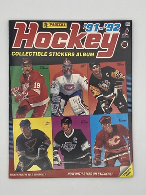 1991 -1992 NHL Panini Hockey Sticker Album | eBay