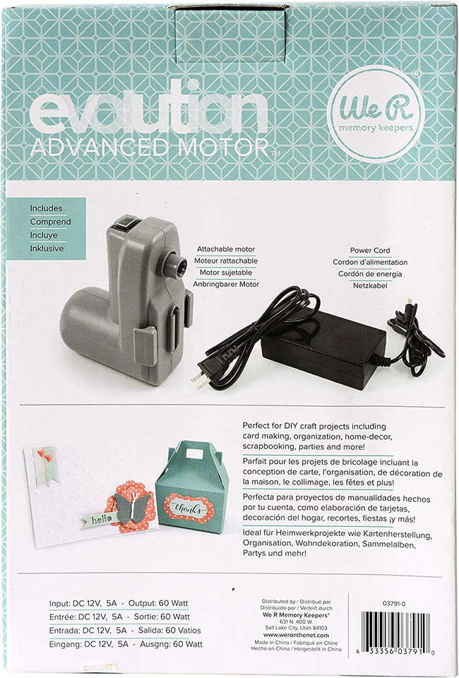 Evolution Advanced Removable Die-Cutting and Embossing Machine Motor by ...
