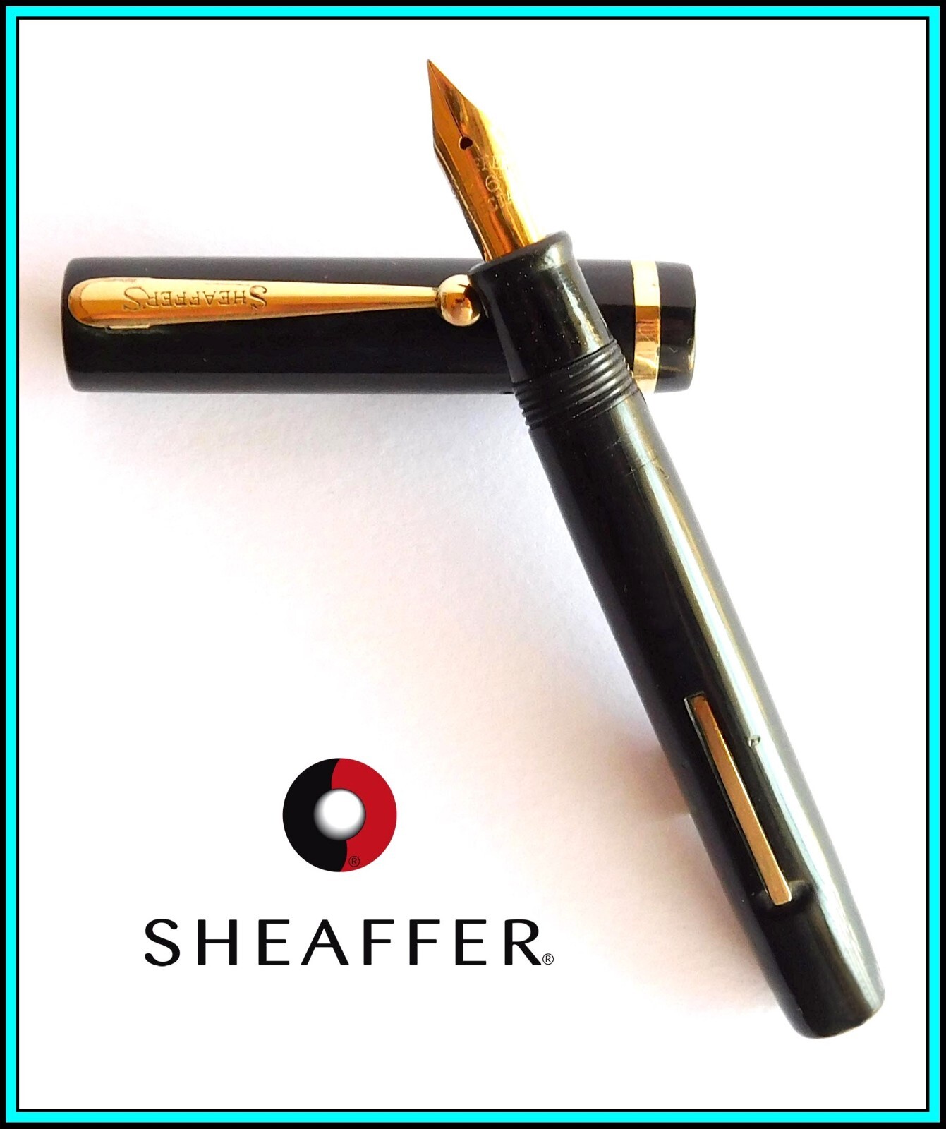 SHEAFFER 46 Special - SHORT VERSION - Black Celluloid 1920's - READY TO ...