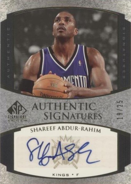 2005-06 SP Signature Edition - Authentic Signatures Gold #AS-SA Shareef ...