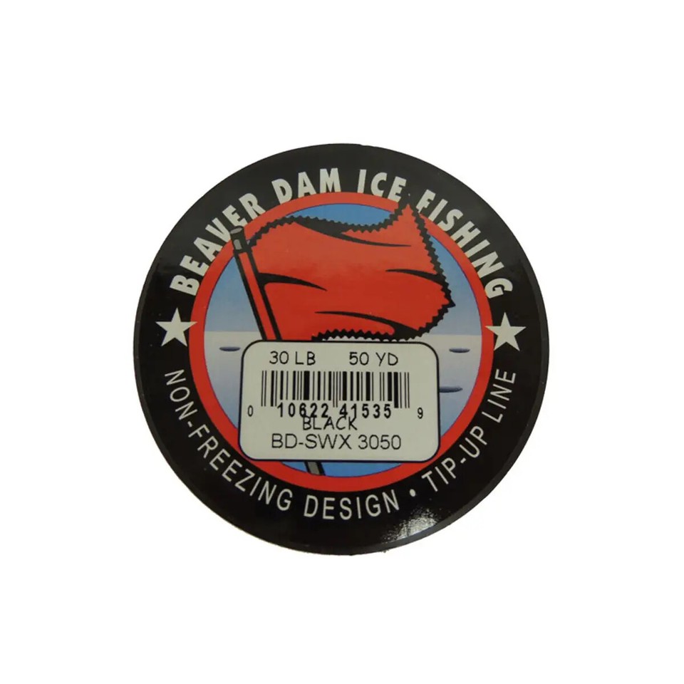Beaver Dam Tip-Up Line 30 LB 50YD Black Fishing Line BD-SWX 3050 ...