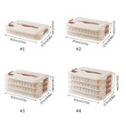 Multi-layer Dumpling Storage Box with Lid Kitchen Refrigerator Food ...