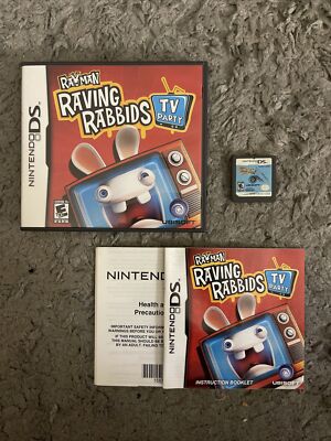 Rayman Raving Rabbids TV Party - Nintendo DS - CIB Complete 8888164951 ...