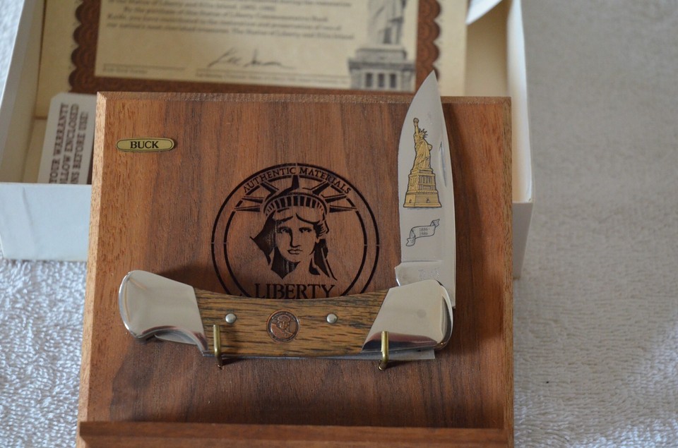 Buck Knives limited edition Model 500LB Statue of Liberty knife | eBay