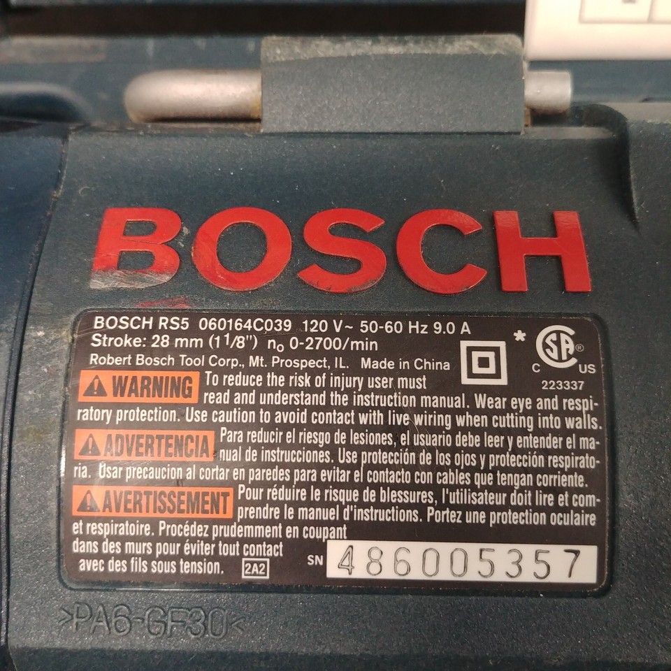 Bosch RS5 9 Amp Reciprocating Saw with Case Corded | eBay