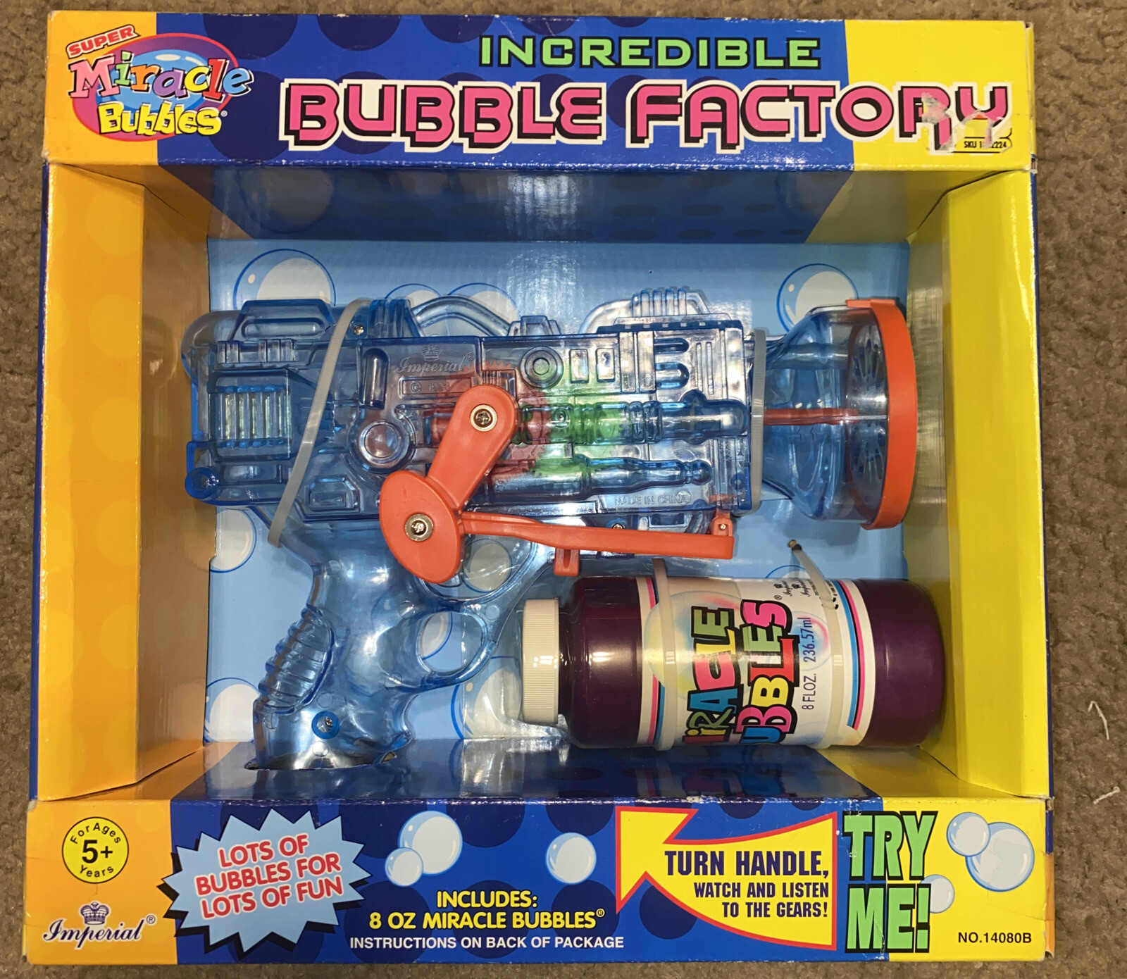 Vintage 2000 Imperial Super Miracle Bubbles Incredible Bubble Factory. | eBay