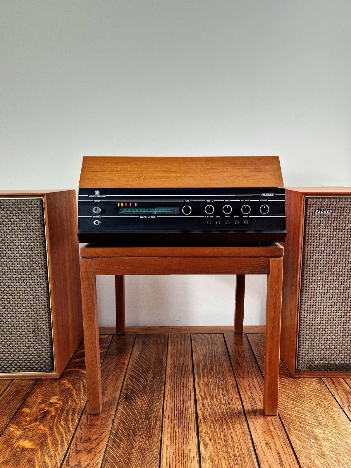 1974 British Hacker Centurion Record Player Radiogram Hifi Teak Hacker ...