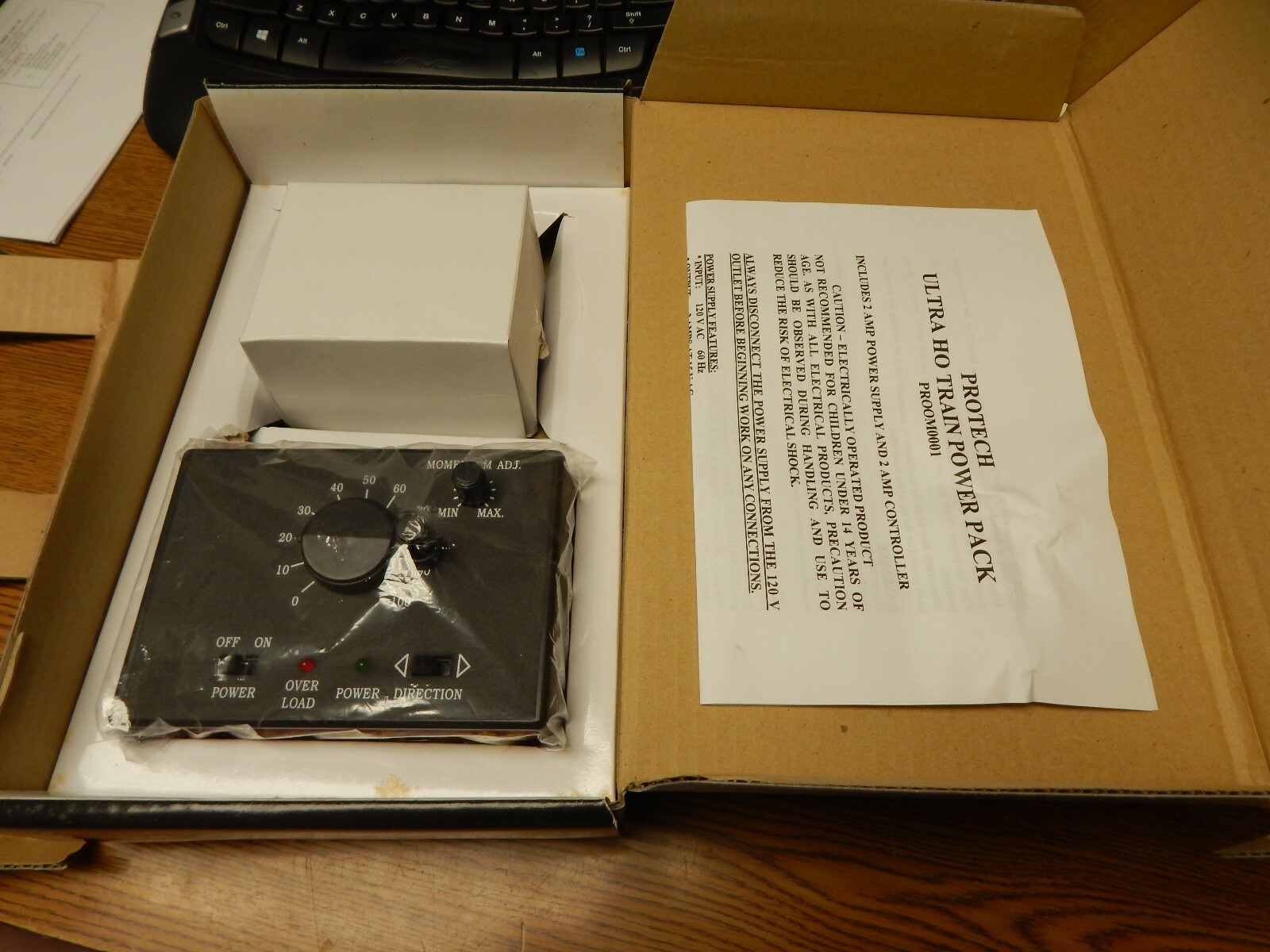 PROTECH #PROOM0001 ULTRA HO TRAIN POWER PACK LOOKS NEW IN BOX HO SCALE ...