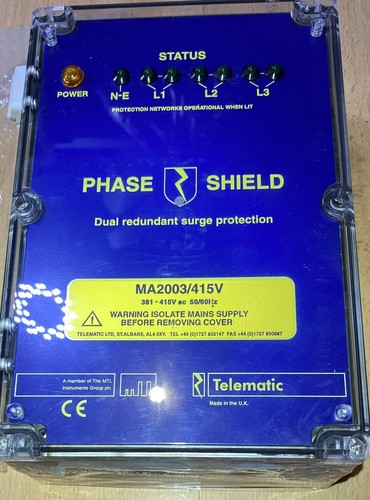Telematic MA2003/415V Dual Surge Protector Phase Shield New | eBay