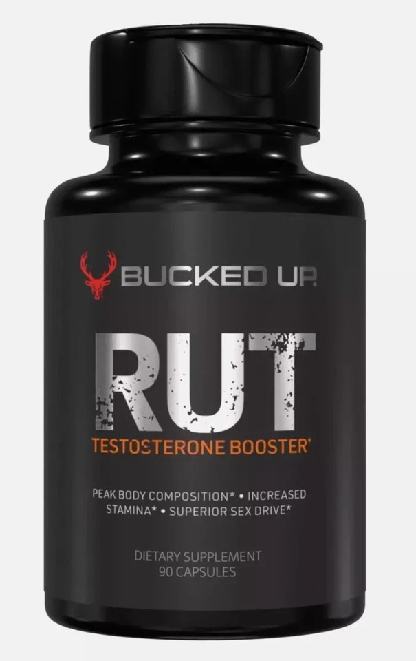 BUCKED UP RUT TESTOSTERONE BOOSTER 90 Capsules 30 Servings Hormone ...