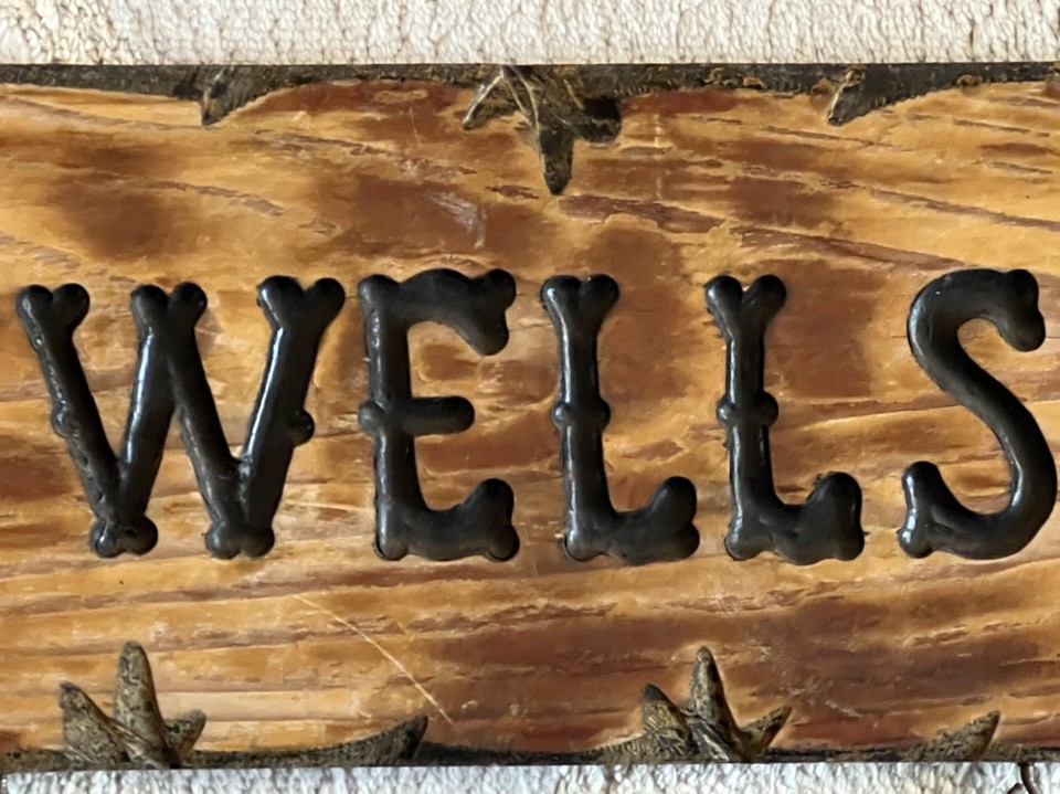 Original “Teton Wells Ranch” Sign – Dawn Wells Estate – With Provenance ...