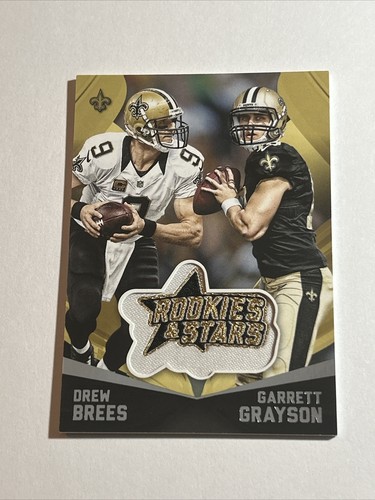 Drew Brees Garrett Grayson 2015 Rookies and Stars #9 Embroidered ...