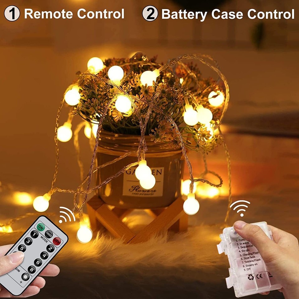 Fairy Lights Battery Operated String Light Remote String Lights For ...