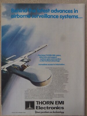 11/1987 PUB THORN EMI PILATUS BRITTEN-NORMAN AEW DEFENDER RADAR ...
