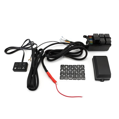 ATV 6 Gang Switch Panel Colorful Back Lights Relay Fuse Box Circuit ...