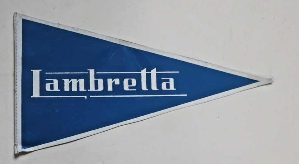 Original Double sided Mini Lambretta Flag Plastic 1960s | eBay UK