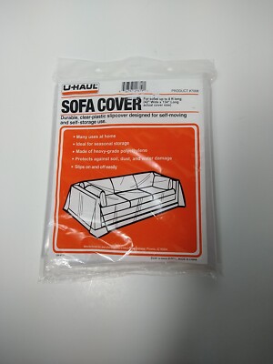 NEW Durable U-HAUL Clear Plastic Sofa Cover 42" Wide x 134" Long #7008 ...