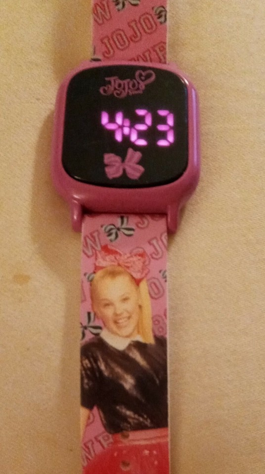 Kids Nickelodeon JOJO Siwa LED Pink Digital Touch Screen Watch Silicone ...