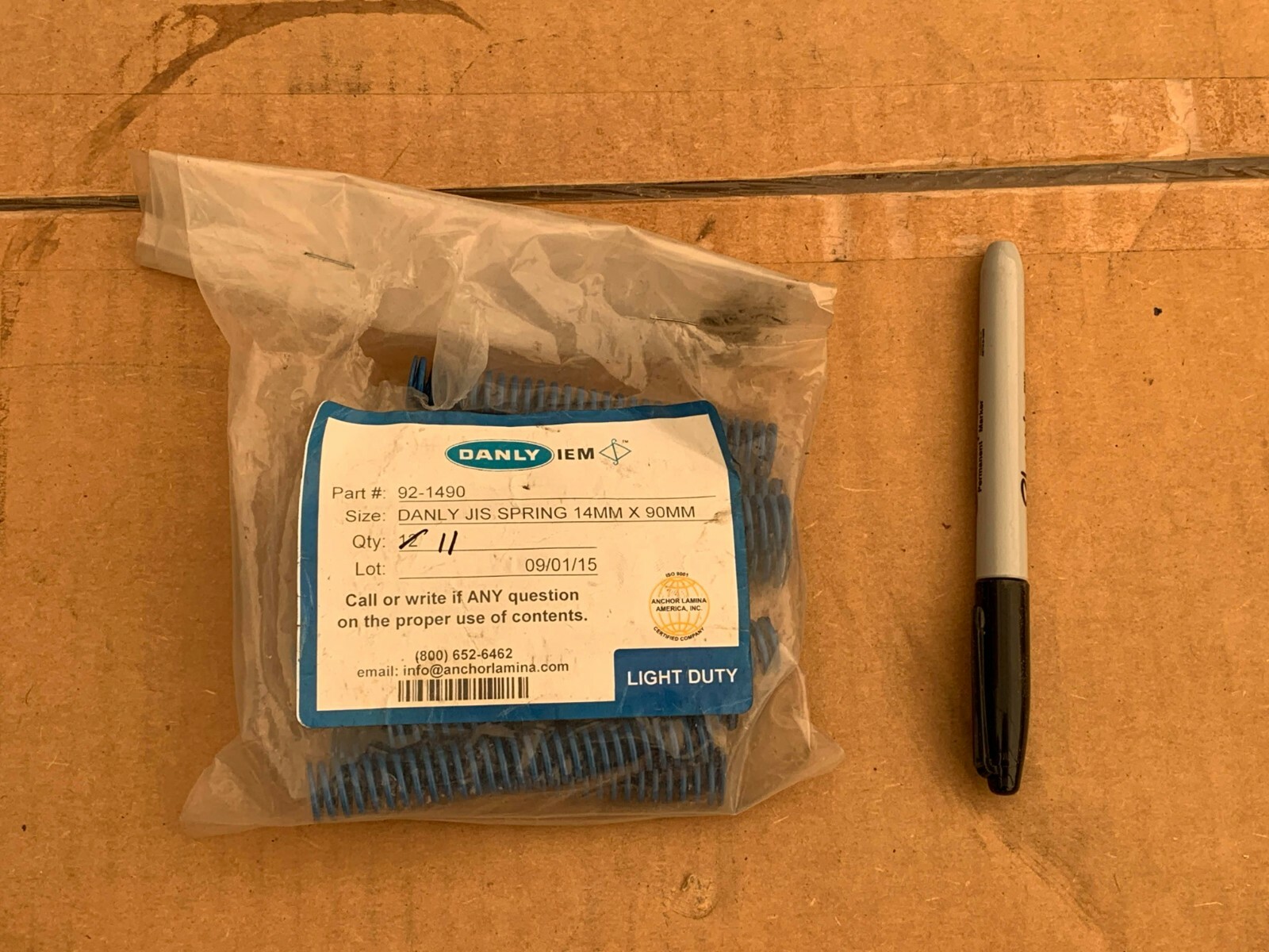 Danly IEM JIS Spring Light Duty 12mm x 90mm P/N 92-1490 (Lot of 11) | eBay
