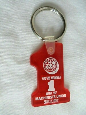 Vintage IAM International Association of Machinists Union #1 Keychain ...