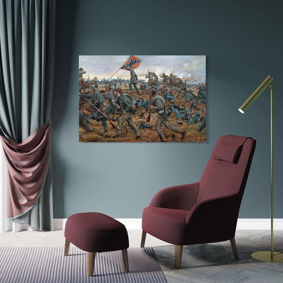 Battle Of Fredericksburg Confederate Poster Canvas Wall Art Posters For ...