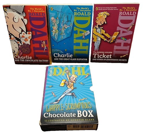 Roald Dahl Whipple-Scrumptious Chocolate Box 3 Book Set Charlie ...