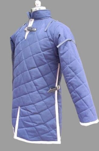 Medieval Thick Padded Gambeson Quilted Armor Aketon Jacket SCA Larp ...