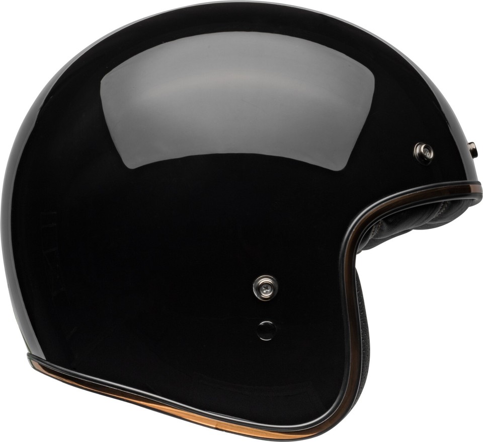 Bell Custom 500 Open Face Motorcycle Helmet Rally Gloss Black/Bronze XL ...