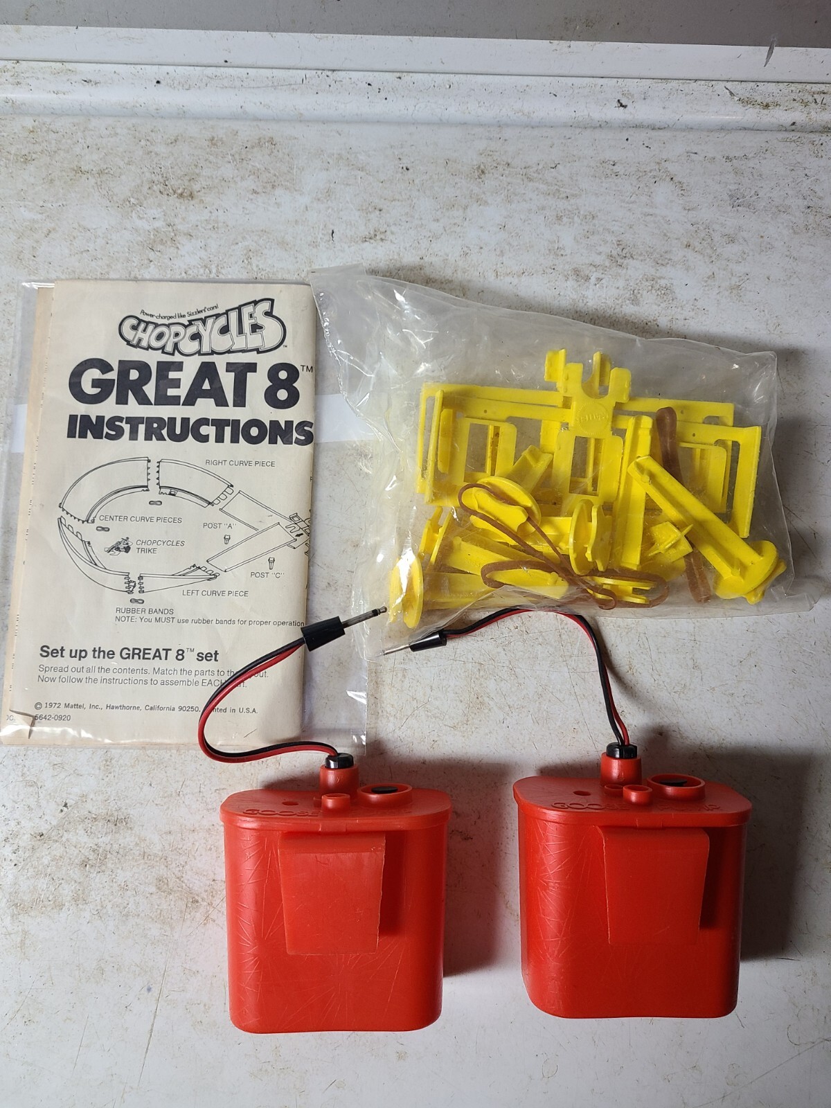 Mattel Chopcycles Great 8 Set Parts Vintage 1972 Hot Wheels Set Pieces ...