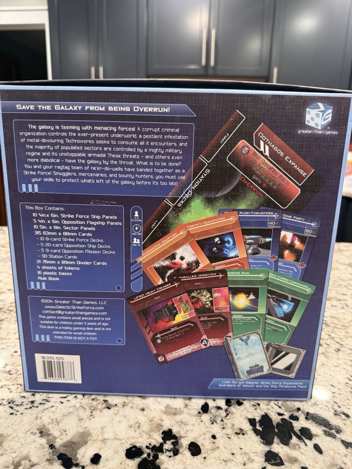 Galactic Strike Force Board Game Punched Complete | eBay