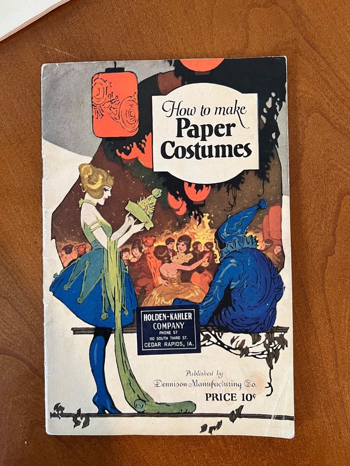 3 Dennison - How To Make Crepe Paper Costumes Booklets - Art Deco | eBay