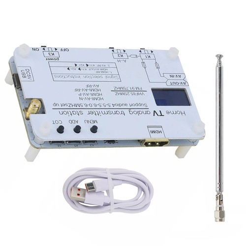 Analog TVs Signal Transmitter Home Analog TV Transmitter OLED Display w ...