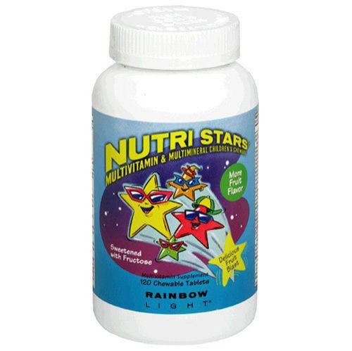 Rainbow Light Nutri Stars, Chewable Multivitamin, Delicious Fruit Blast ...
