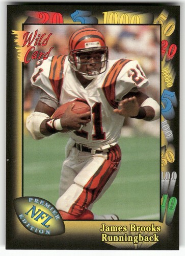 1991 Wild Card #129 James Brooks Cincinnati Bengals | eBay