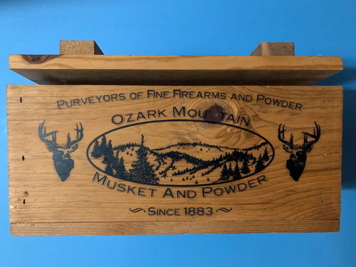 Vintage Ozark Mountain Musket and Powder Since 1883 Advertising Old ...