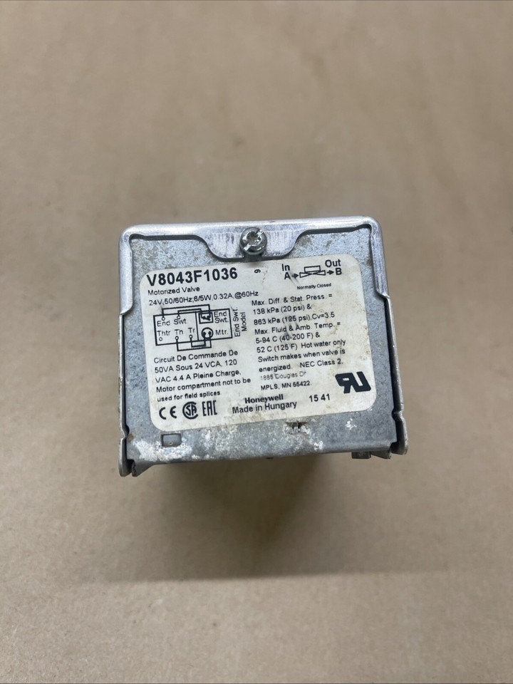 HONEYWELL Zone Valve Power Head for V8043F 40003916-048 | eBay