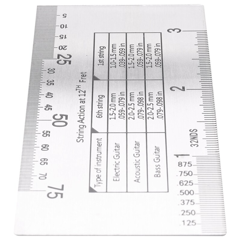 3X( String Action Ruler Tool For Guitar Bass Guitar Set 4134 ...