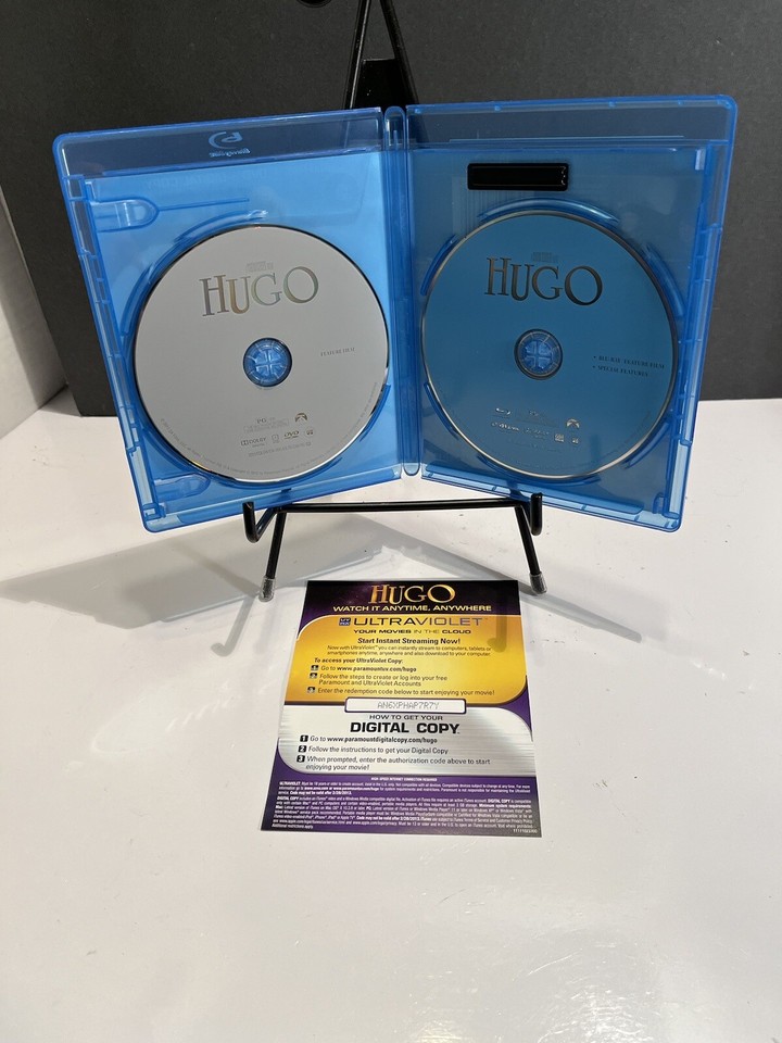 Hugo (Blu-ray Disc, 2012, 2-Disc Set, Includes Digital Copy UltraViolet ...