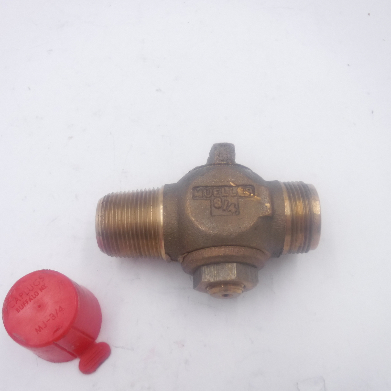 Mueller H-9991N Ground Key Corporation Valve Bronze 3/4" AWWA Taper x ...