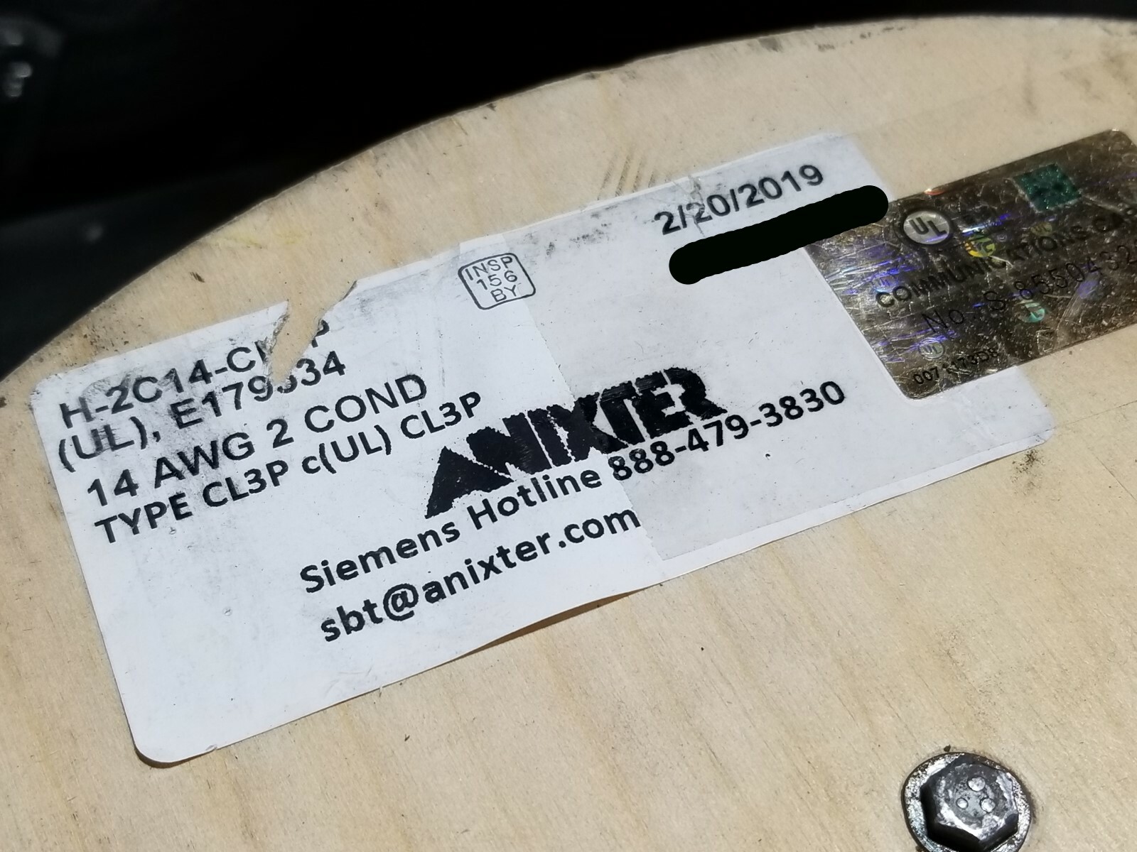 Anixter H-2c14-cl3p Multi Conductor Cable 1000ft Spool 14/2 Str Blue ...