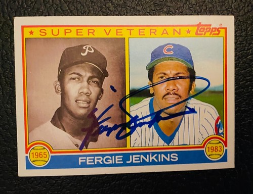 Fergie Jenkins signed autographed 1983 Topps card #231 Chicago Cubs w ...